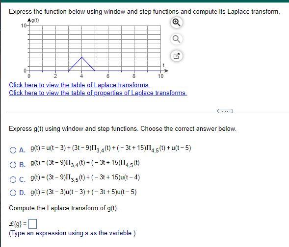Solved Express the function below using window and step | Chegg.com
