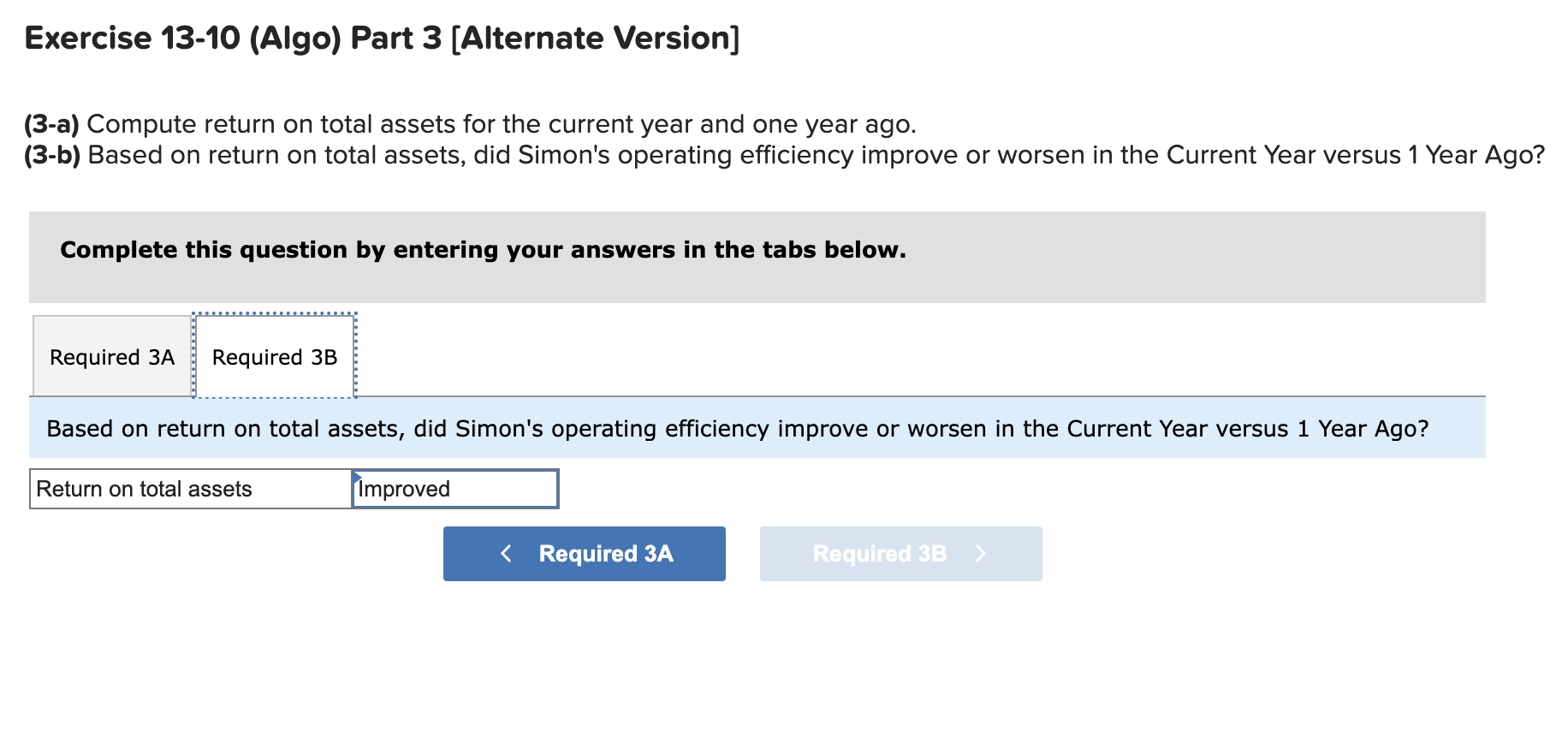 Solved Required information Exercise 13-10 (Algo) Analyzing | Chegg.com