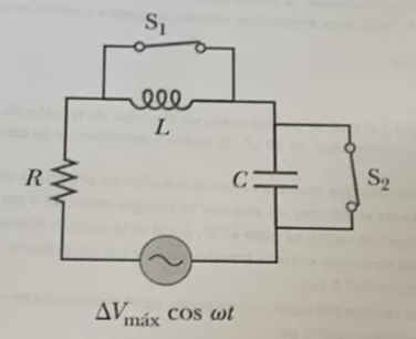 Solved RLC circuit connected to an alternating current | Chegg.com