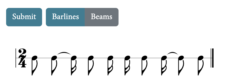 Missing Beams AND Barlines with Ties (1 ﻿pt each)Each | Chegg.com