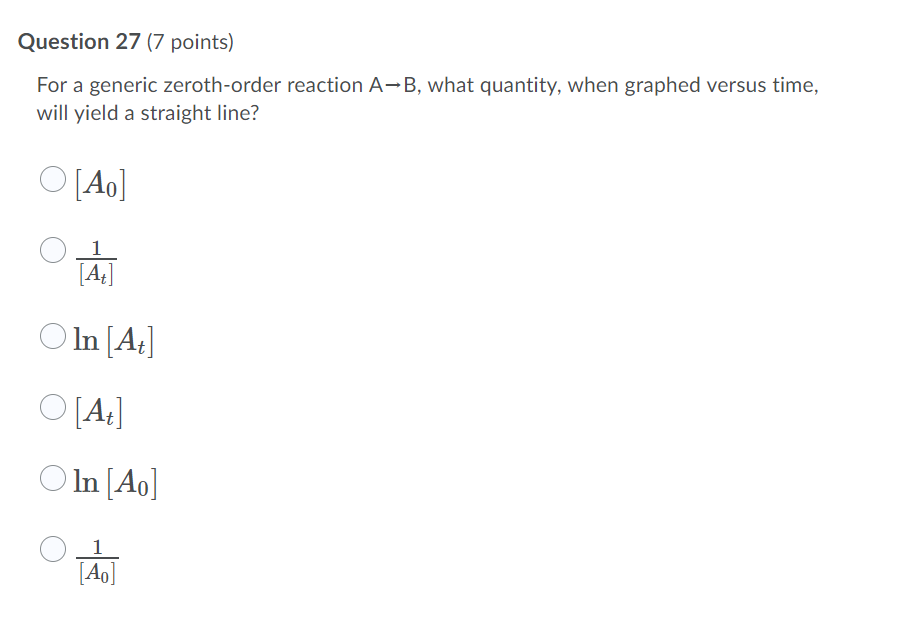 Zeroth Order Reaction