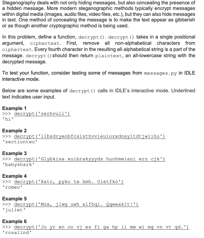 Solved Steganography deals with not only hiding messages, | Chegg.com