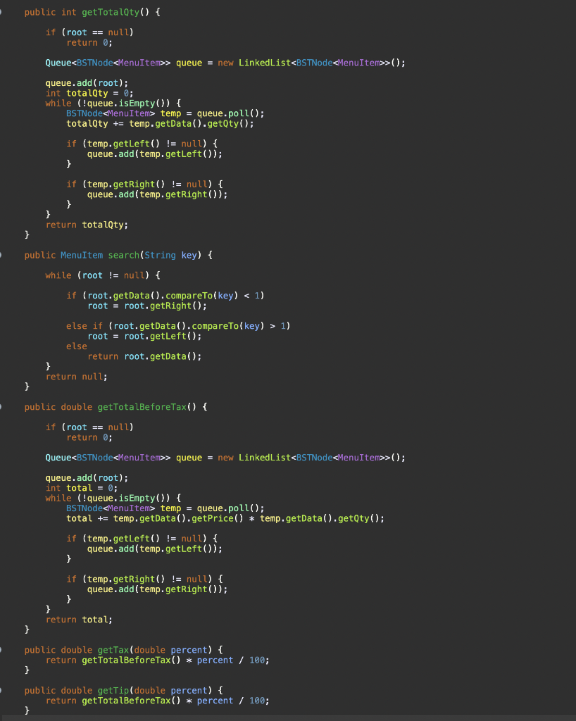 Solved Please correct this Java code below. Make the all the | Chegg.com