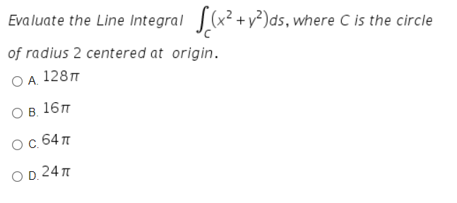 Solved Evaluate the Line Integral [(x2 + y2)ds, where C is | Chegg.com