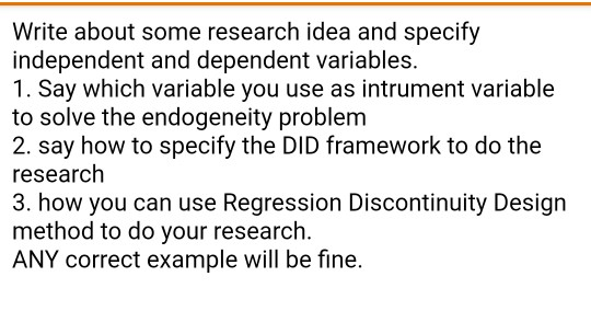 Solved 1. Find an example of difference in differences | Chegg.com