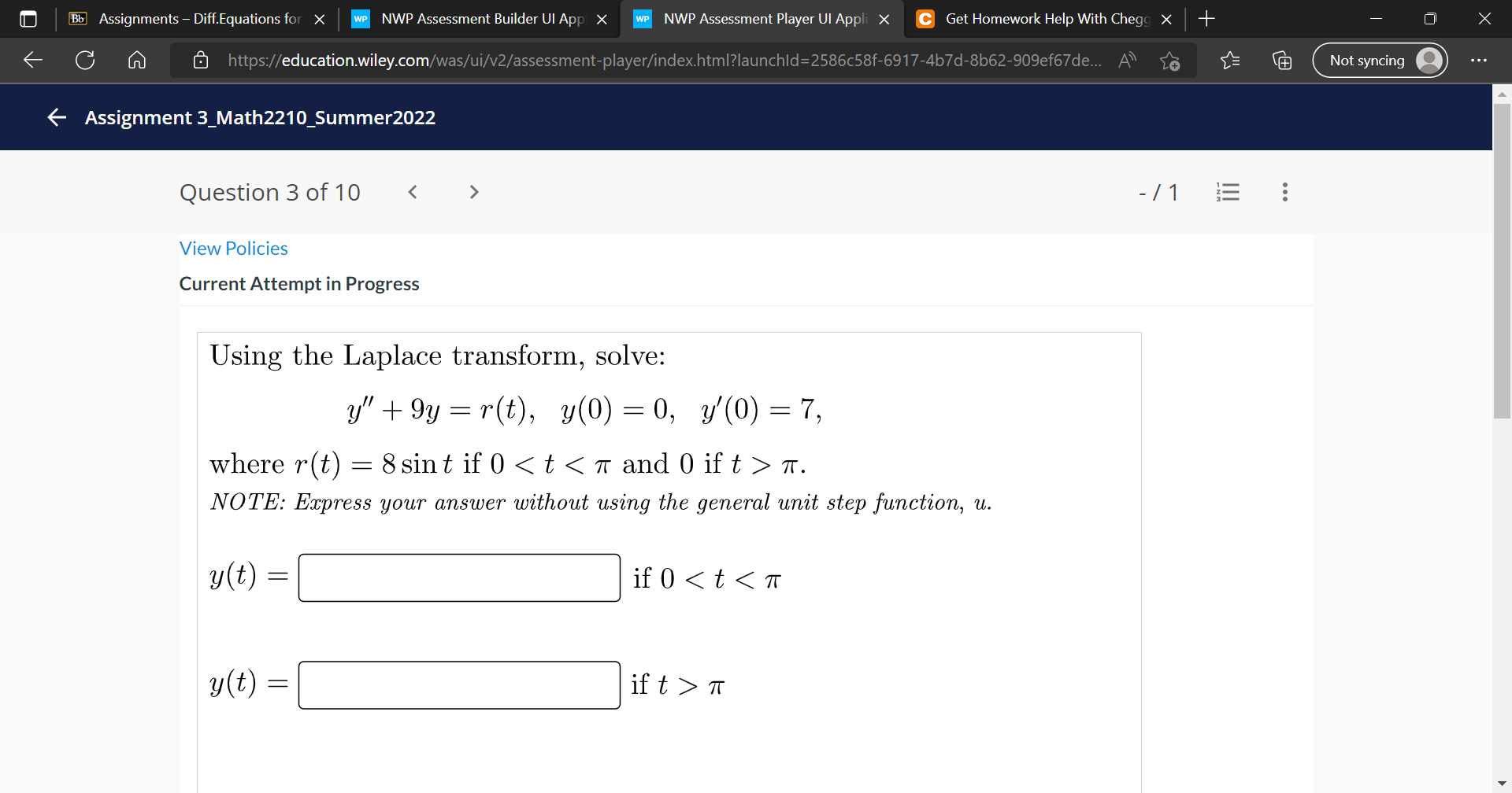 Solved ← NWP Assessment Builder UI App X WP NWP Assessment | Chegg.com
