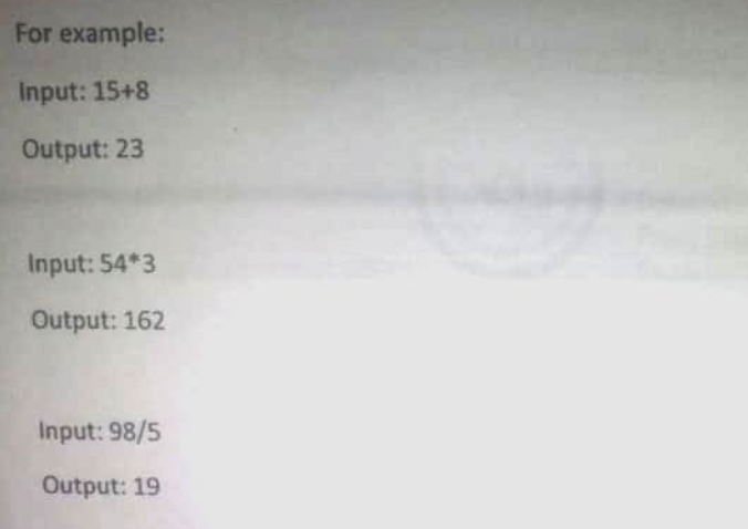 Solved Question No. 01: A basic calculator has 4 operators | Chegg.com