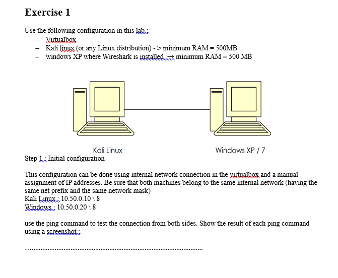 Exercise 1 Use the following configuration in this | Chegg.com