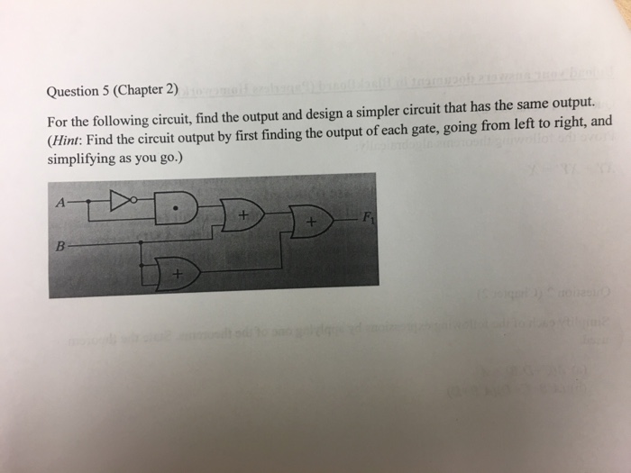 Solved Question 5 (Chapter 2) For the following circuit, | Chegg.com
