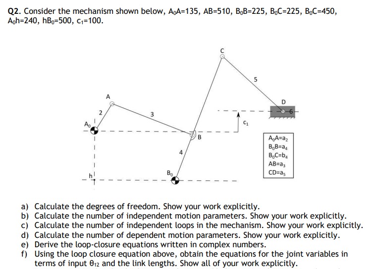 Solved Q2. Consider the mechanism shown below, | Chegg.com