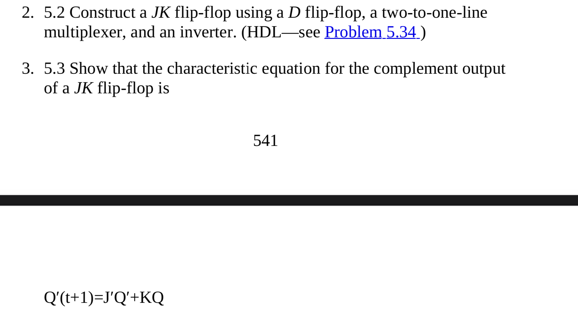 Solved 2. 5.2 Construct a JK flip-flop using a D flip-flop, | Chegg.com