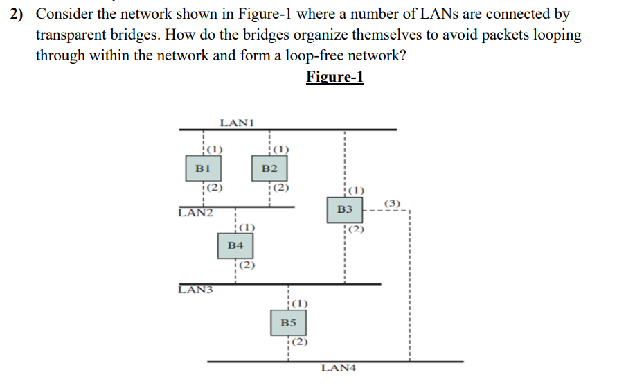 Consider the network shown in Figure-1 ﻿where a | Chegg.com