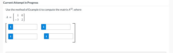 Solved Current Attempt in Progress Find the eigenvalues of | Chegg.com