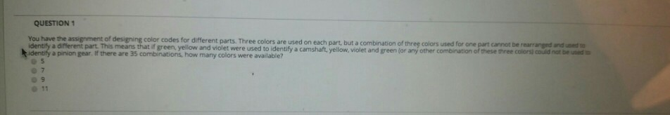 QUESTION 1 You have the assignment of designing color | Chegg.com