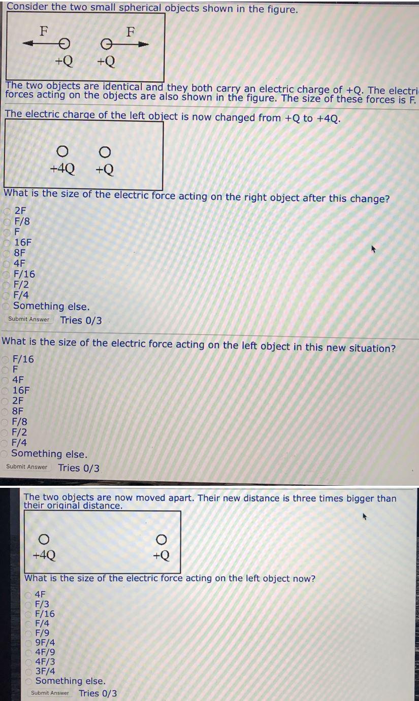 Solved Consider the two small spherical objects shown in the | Chegg.com