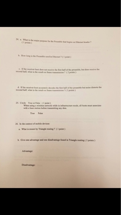 What is the major purpose for the preamble that | Chegg.com