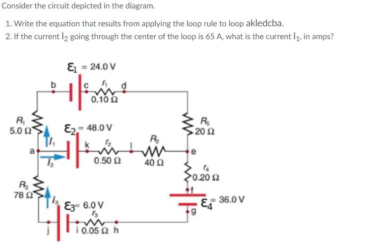 Solved Consider the circuit depicted in the diagram. 1. | Chegg.com