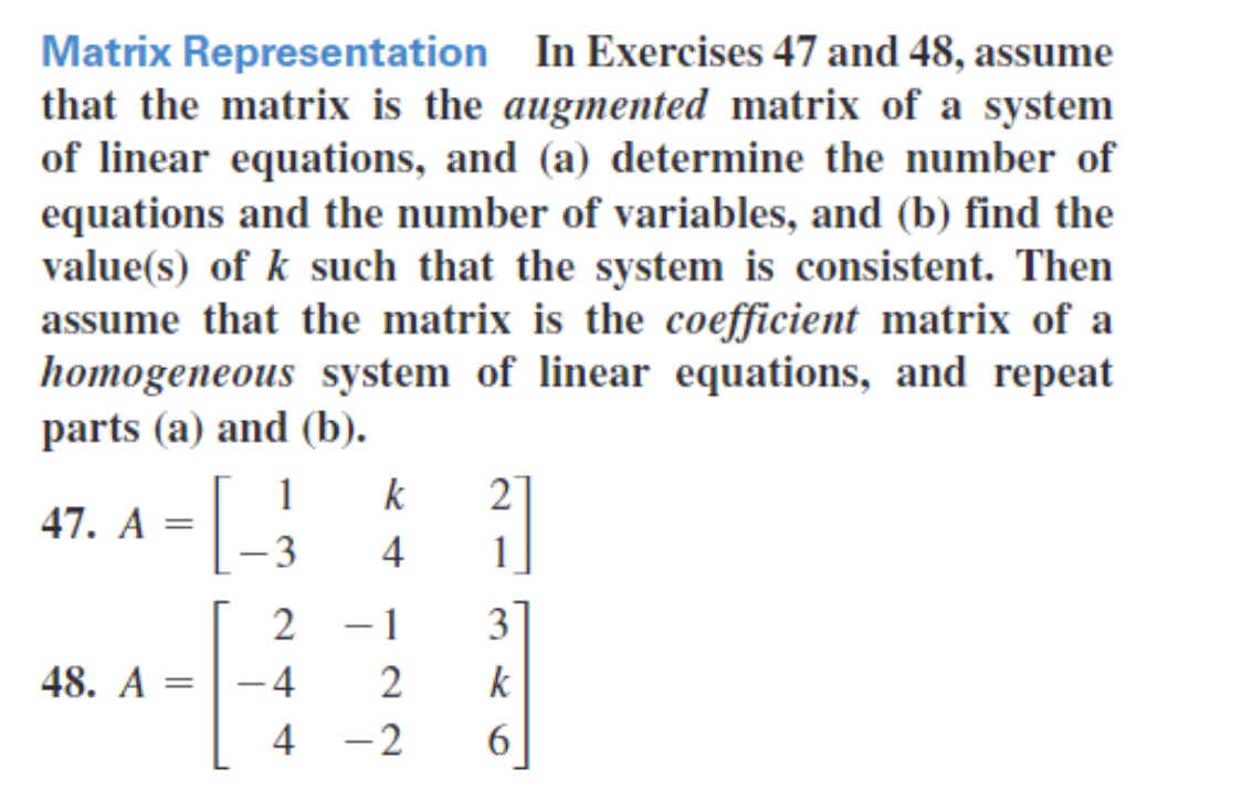 Solved Matrix Representation In Exercises 48, ﻿assume that | Chegg.com