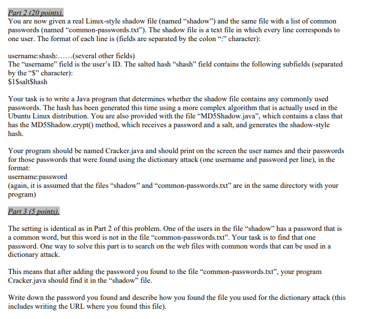 Solved Part 2 (20 points). You are now given a real | Chegg.com