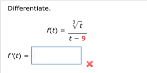 Solved Differentiate the function. | Chegg.com