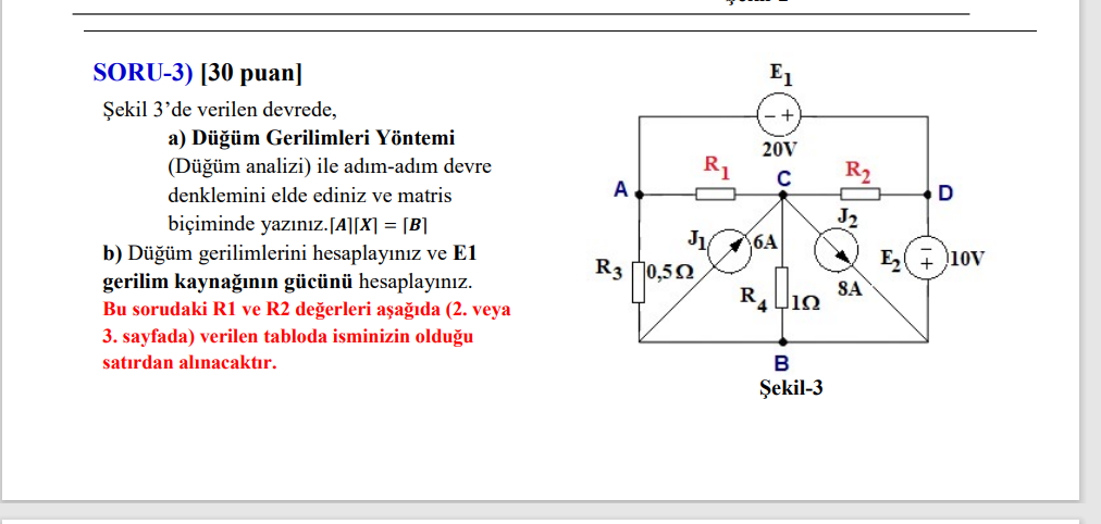 Solved a) Step-by-step circuit with the Node Voltages Method | Chegg.com