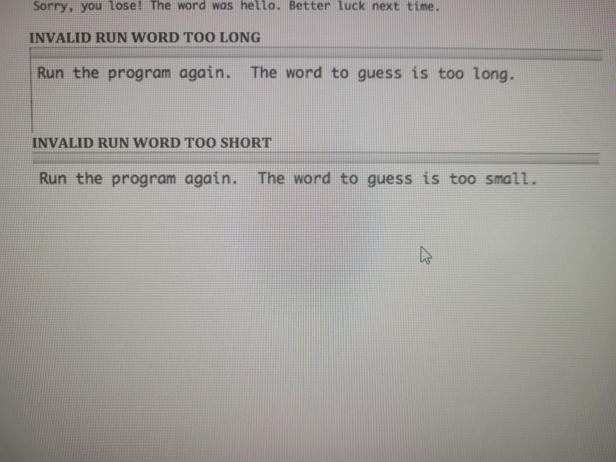 Solved The user will try to guess a predefined word set by | Chegg.com