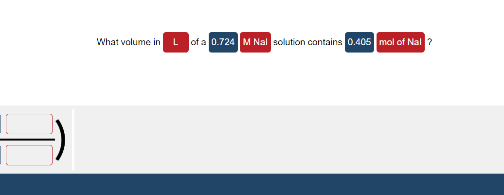Solved What volume in L of a 0.724 M Nal solution contains | Chegg.com