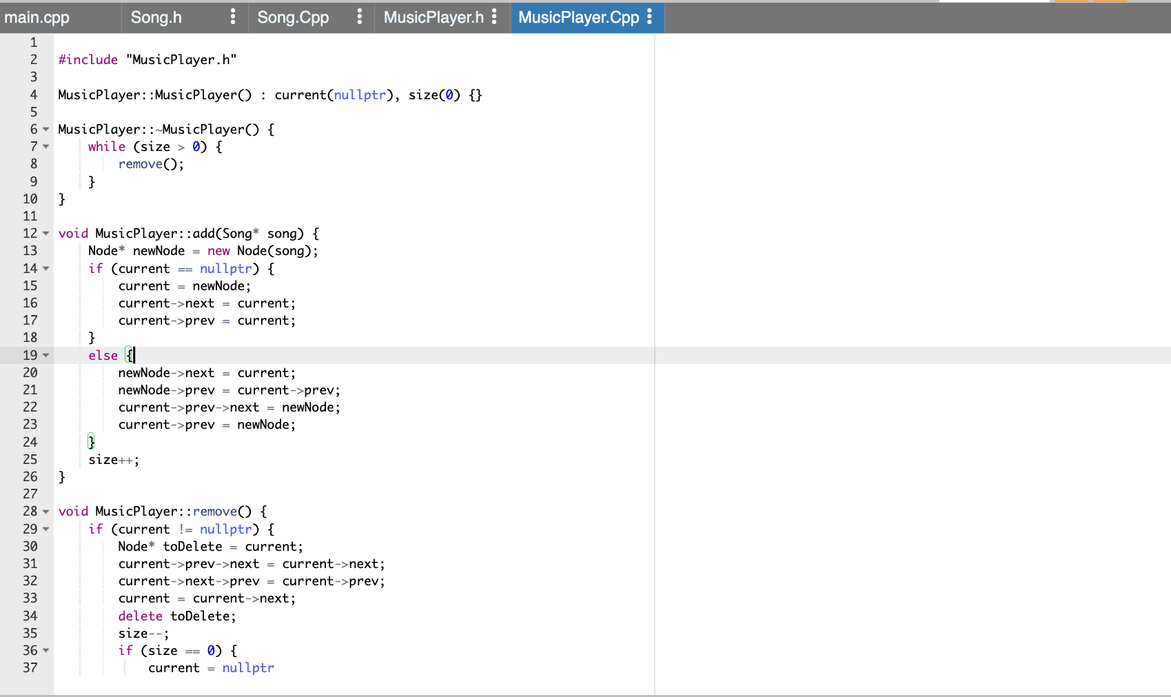 Solved what has to be placed in cpp for the code to work, it | Chegg.com