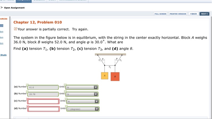 Solved Open Assignment Chapter 12 Problem 010 Your Answer 