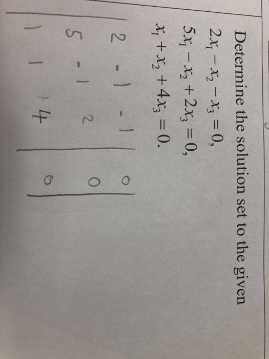 Solved Determine the solution set to the given 5x2 2x, 0, 2. | Chegg.com