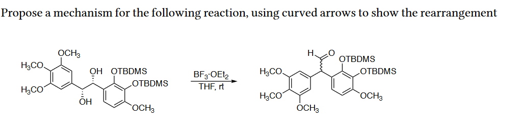 Solved Propose a mechanism for the following reaction, using | Chegg.com