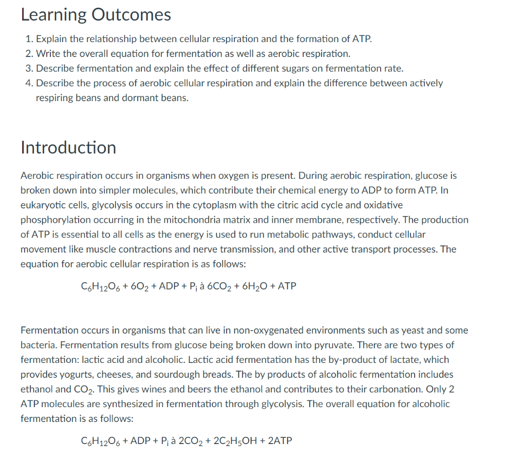 Solved Experiment 1 Fermentation of sugars by yeast 1 2 3 1. | Chegg.com