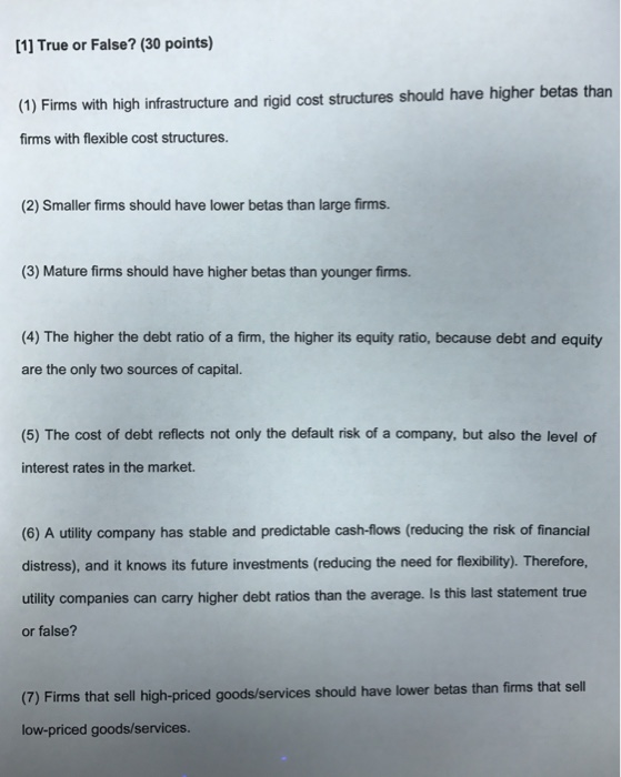 Solved Firms with high infrastructure and rigid cost | Chegg.com