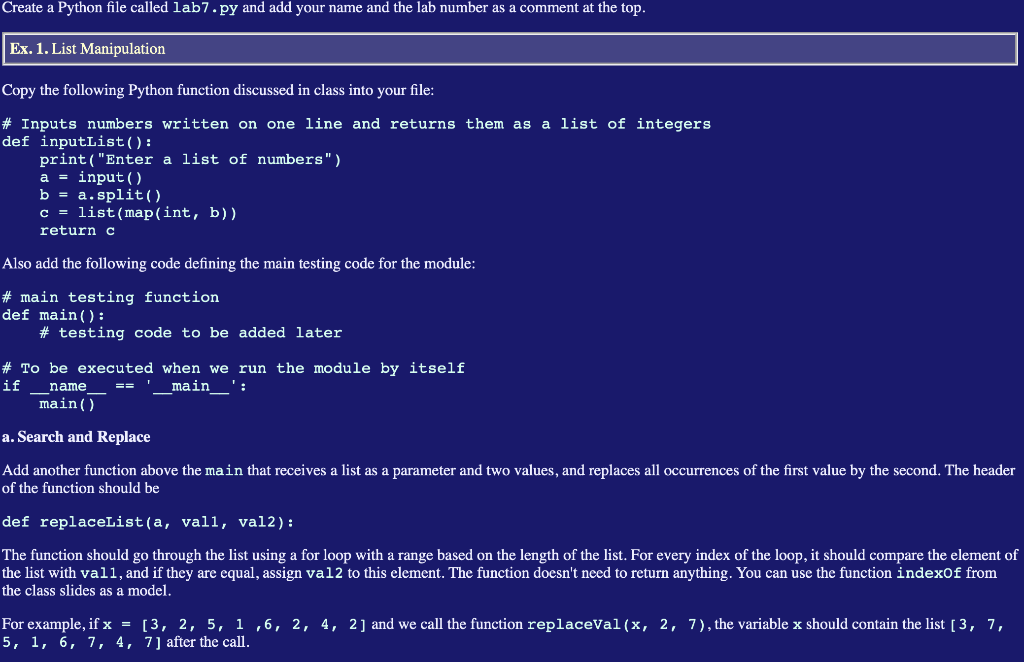 Create A Python File Called Lab7 Py And Add Your Name