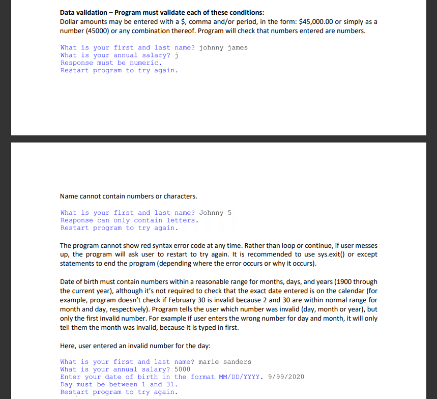 Solved For this assignment, you will create a program to | Chegg.com