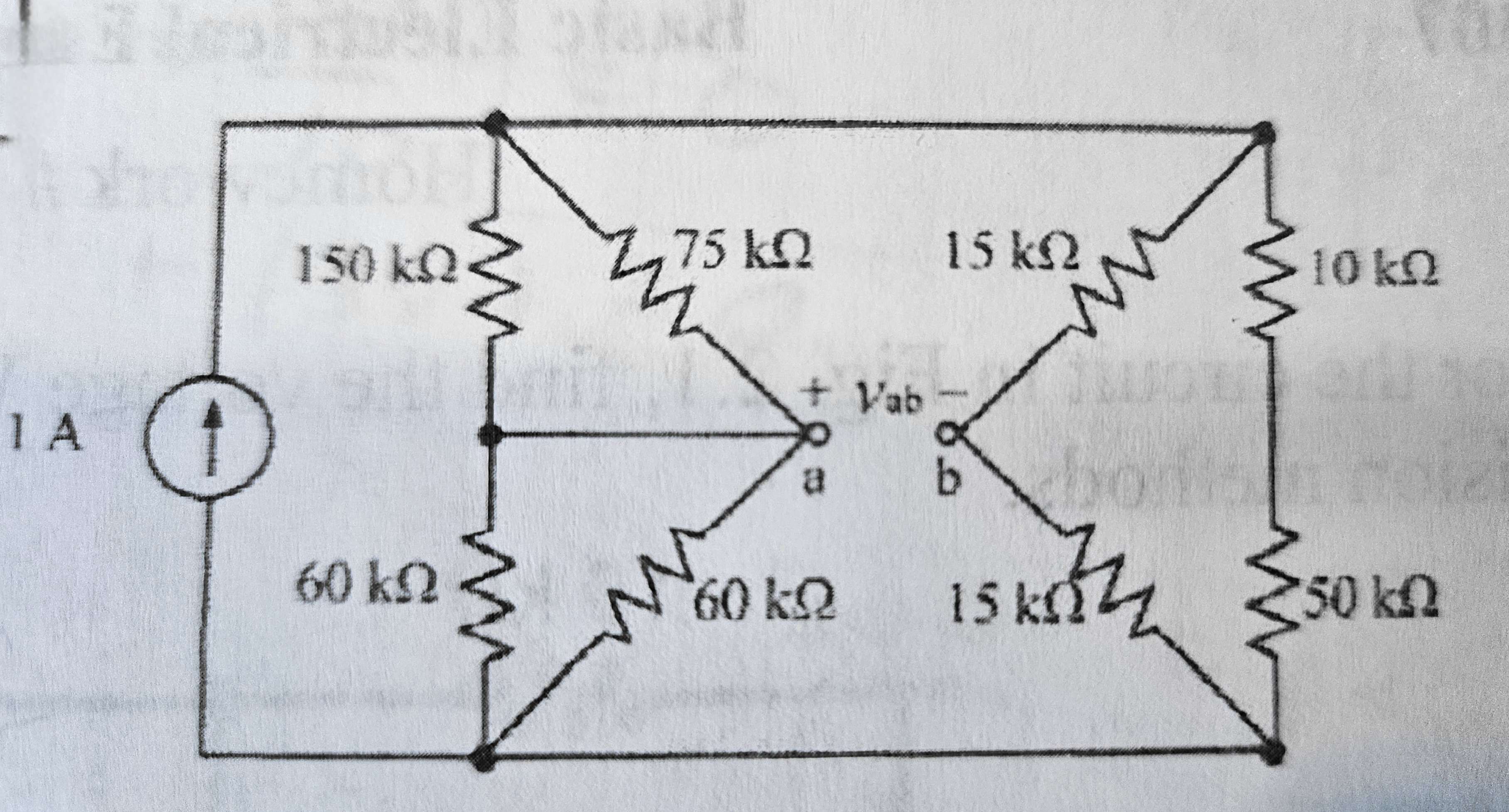 Solved For the circuit shown, find the voltage v_ab using | Chegg.com