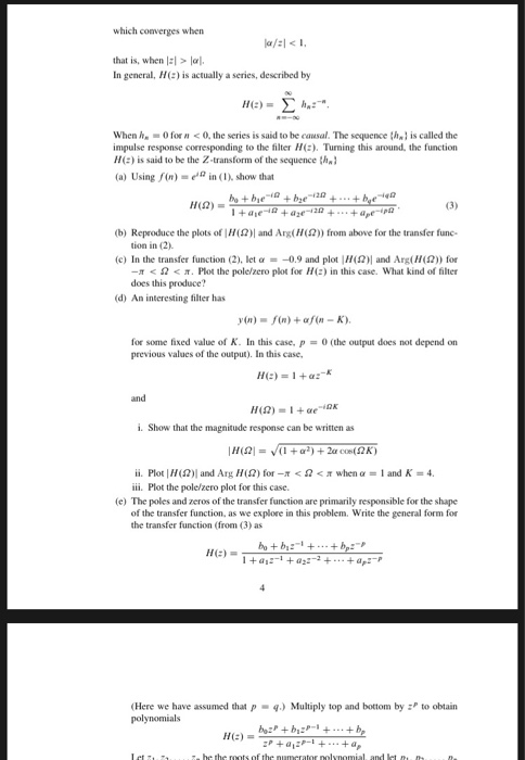 .A discrete-time linear time-invariant system has an | Chegg.com