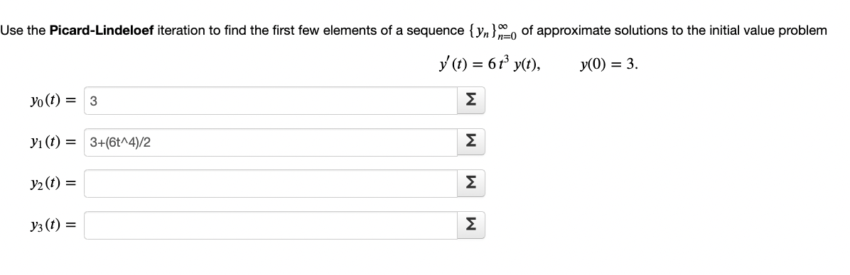 Solved Use the Picard-Lindeloef iteration to find the first | Chegg.com