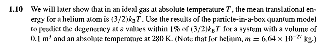 Solved 1.10 We will later show that in an ideal gas at | Chegg.com