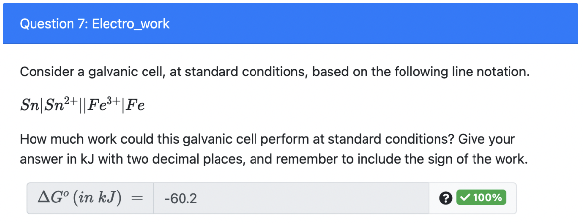 Solved Consider a galvanic cell, at standard conditions, | Chegg.com