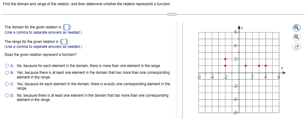 Solved Find the domain and range of the relation, and then | Chegg.com