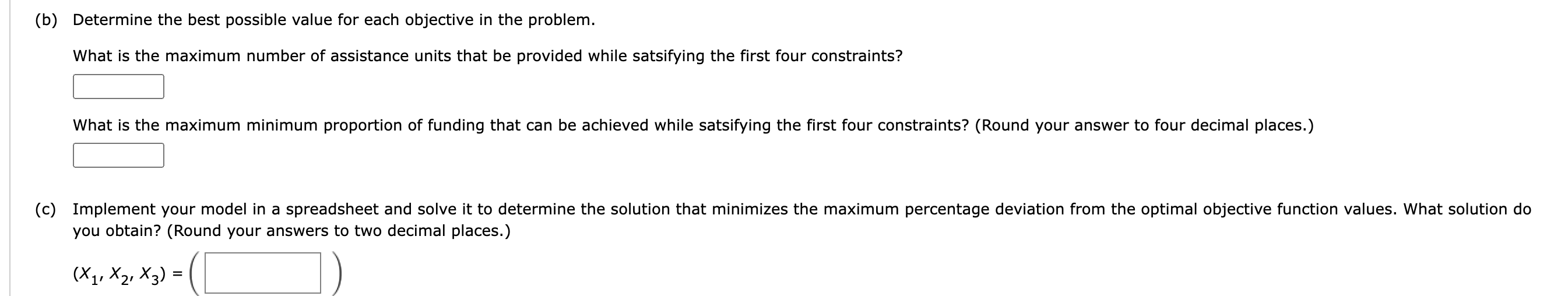 Solved dollars.)(b) Determine the best possible value for | Chegg.com