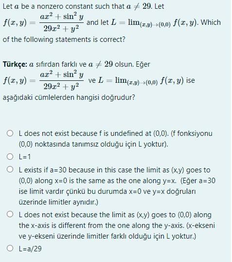 Solved Let a be a nonzero constant such that a # 29. Let ax? | Chegg.com