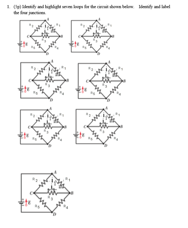 Solved Identify and label (5p) Identify and highlight seven | Chegg.com