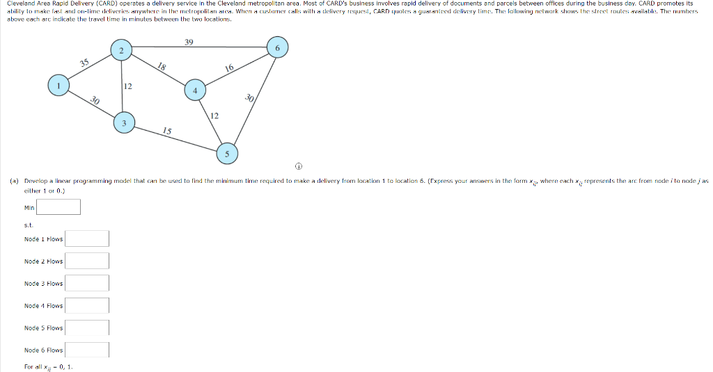 Solved either 1 or 0.3 Min s.t. Node 1 Hlows Node 2 Hlows | Chegg.com