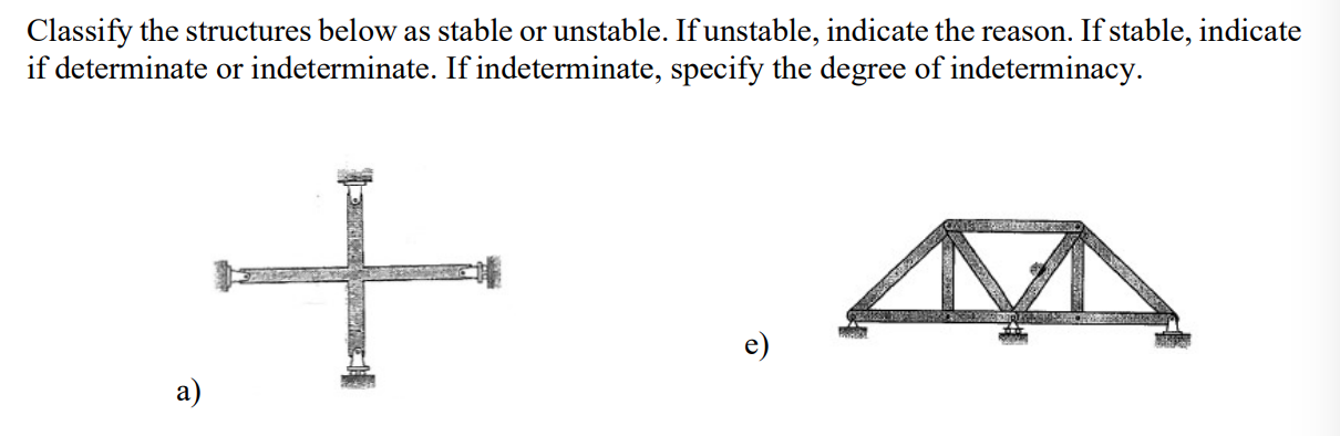 Solved Classify the structures below as stable or unstable. | Chegg.com