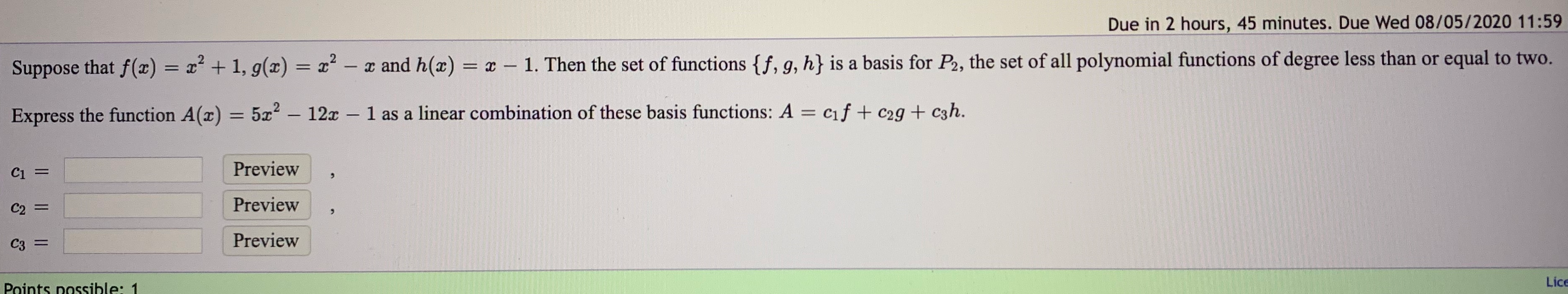 Solved Determine the dimension of the span of each set. 7 [ | Chegg.com