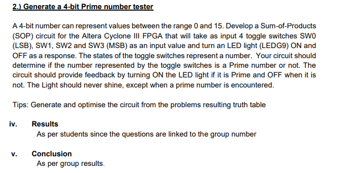 Solved Experiment 1: "Introduction to FPGA". i. Aim | Chegg.com