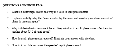 Solved QUESTIONS AND PROBLEMS: 1. What is a centrifugal | Chegg.com