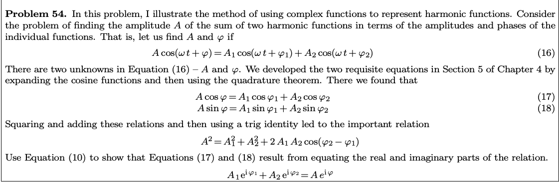 Problem 54. In this problem, I illustrate the method | Chegg.com